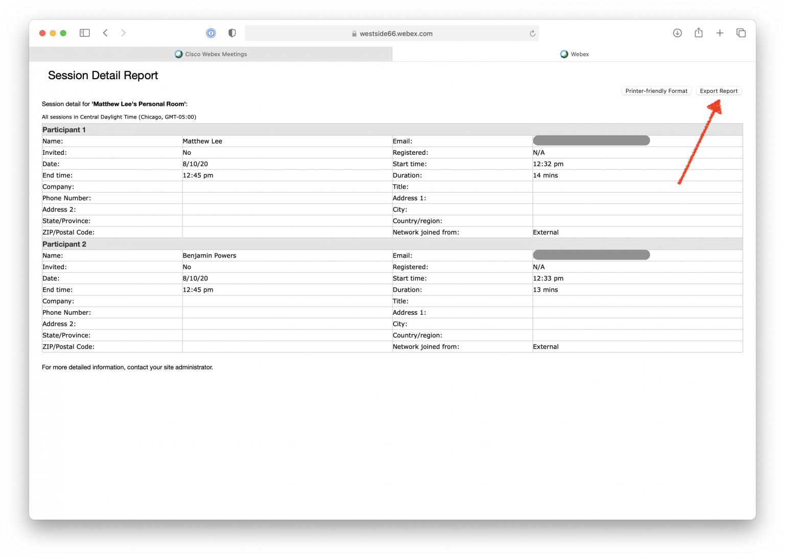 Generating Attendance Reports From Webex Meetings – Teachers.Technology