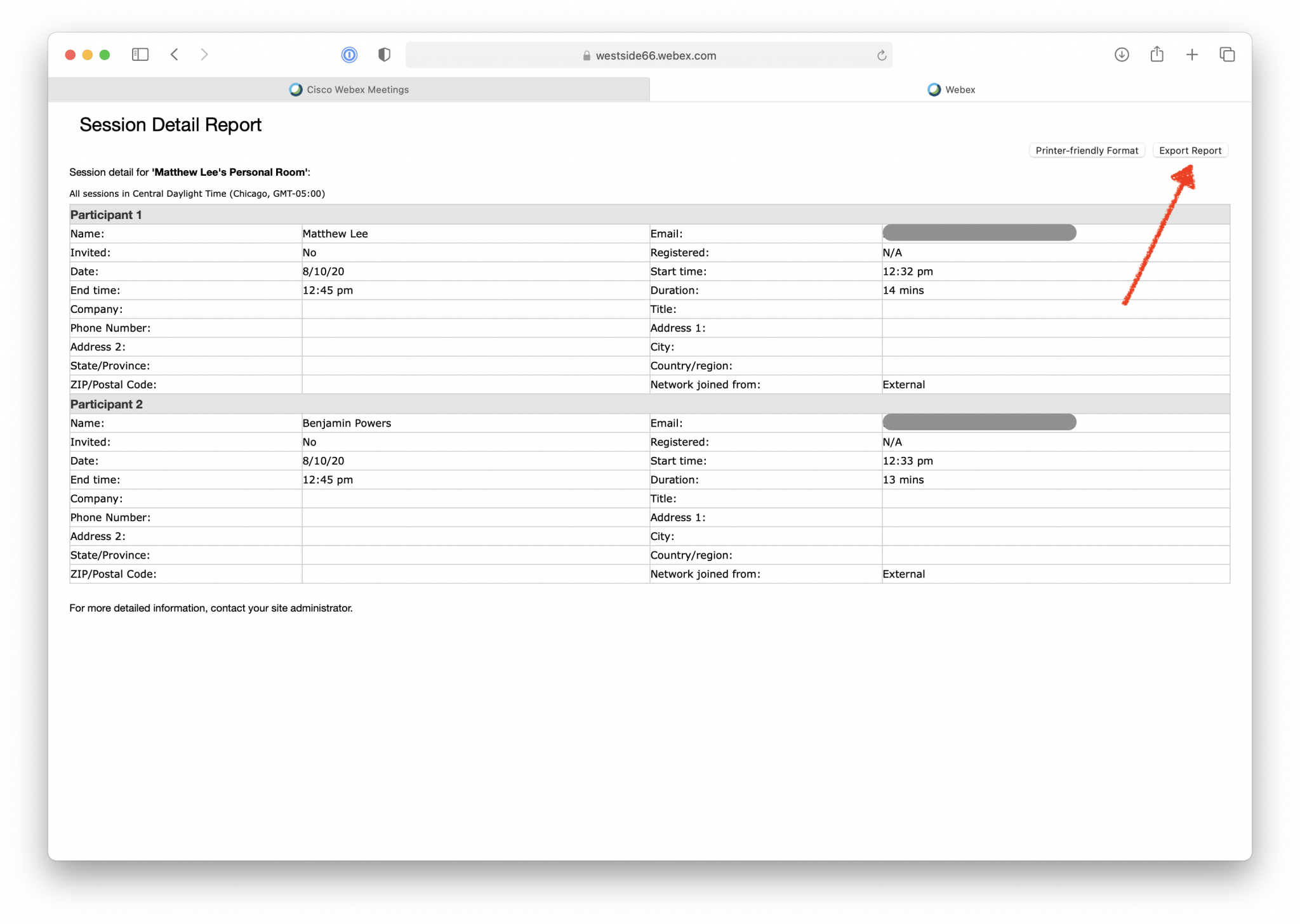 Generating Attendance Reports From Webex Meetings – Teachers.Technology
